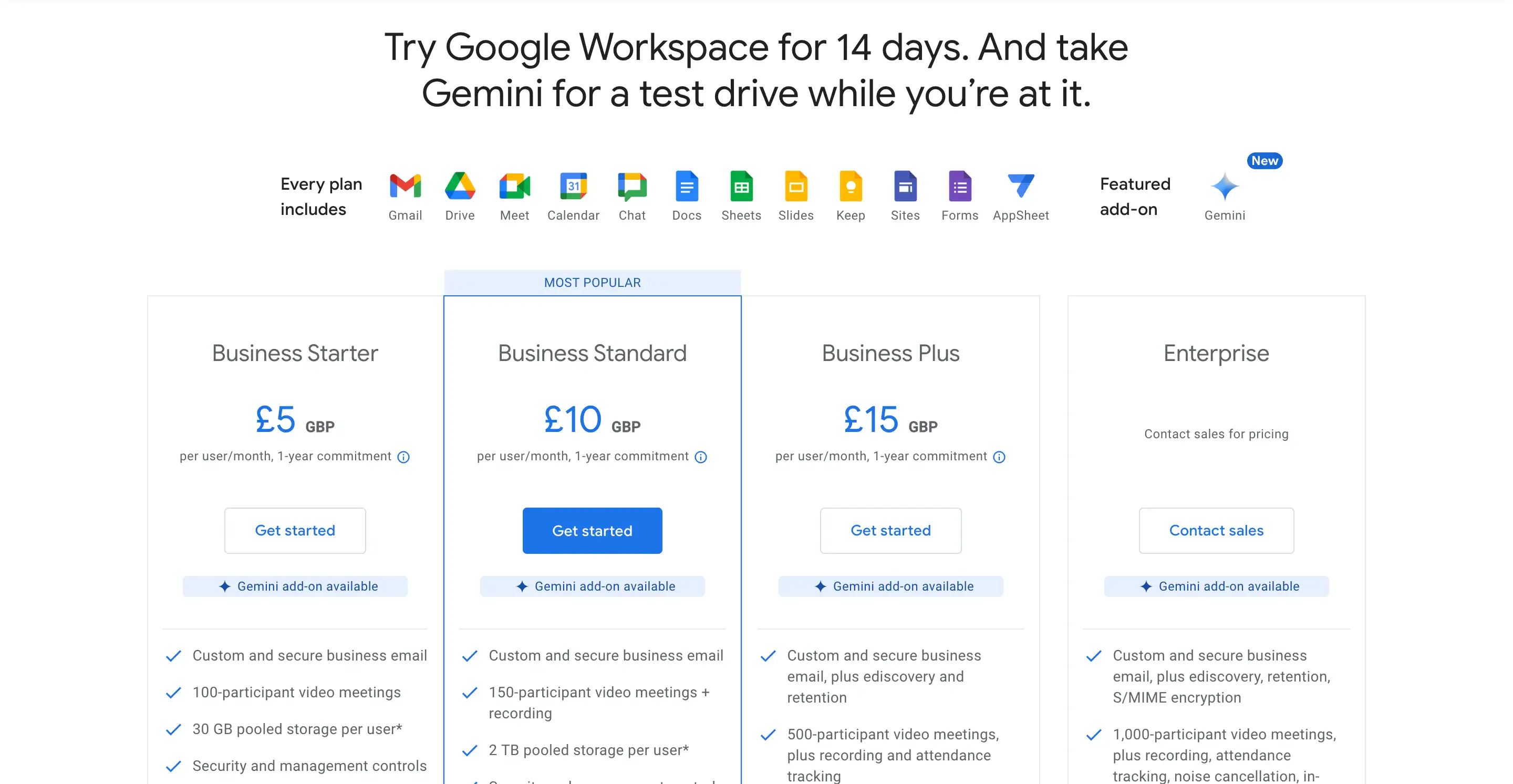 グーグルミート：2025年のコストと価格プラン
